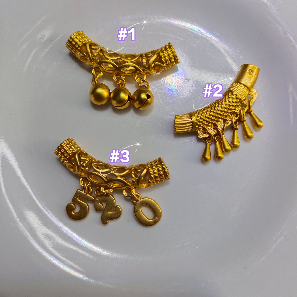 Long charm (1set=3pcs) – CrystalTake